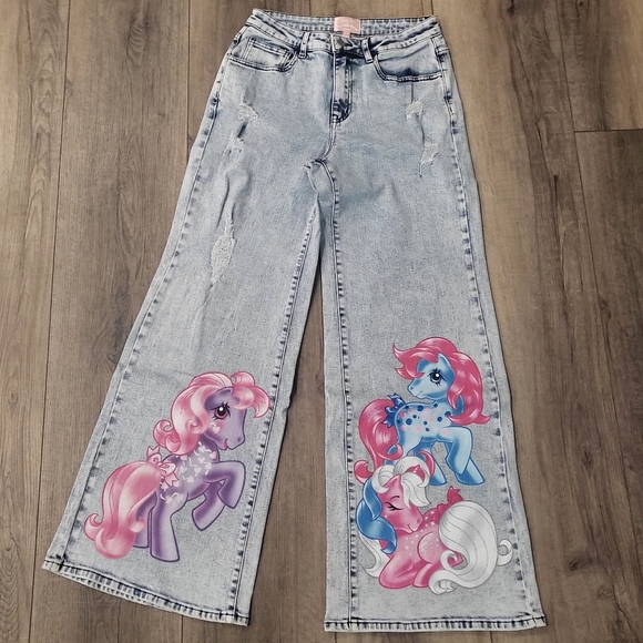 Dolls Kill | Jeans | Nwt Dolls Kill True Friend Wide Leg My Little Pony ...